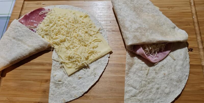 Wraps Jambon Fromage - Plat - Recette du blog de Tatagateau