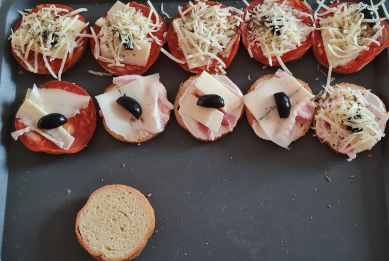 Canapés Pizzas - Tatagateau