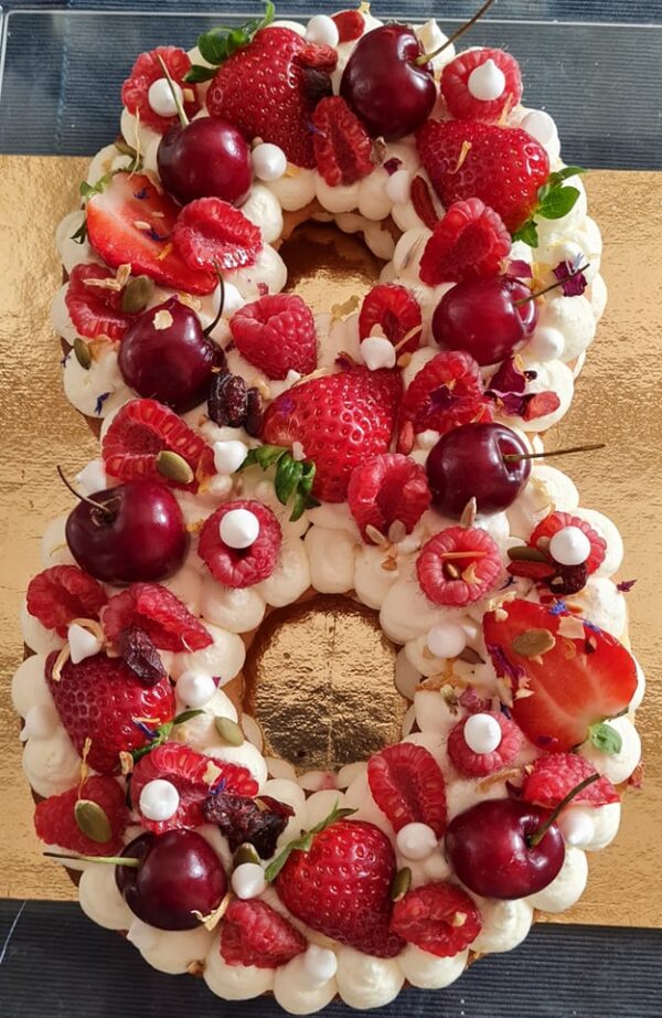 Number Cake aux Fruits et au Chocolat - Tatagateau