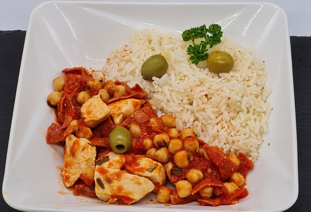 Poulet Chorizo et Pois Chiche - Tatagateau