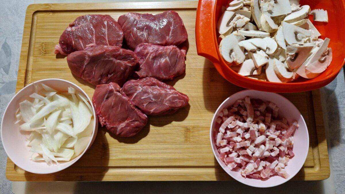 Joues de Porc Lardons Champignons - Tatagateau