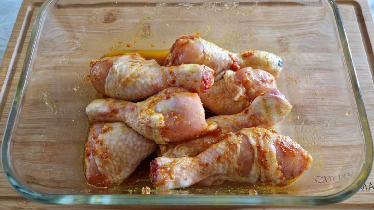 Pilons de Poulet et Pommes de Terre Marinées - Tatagateau