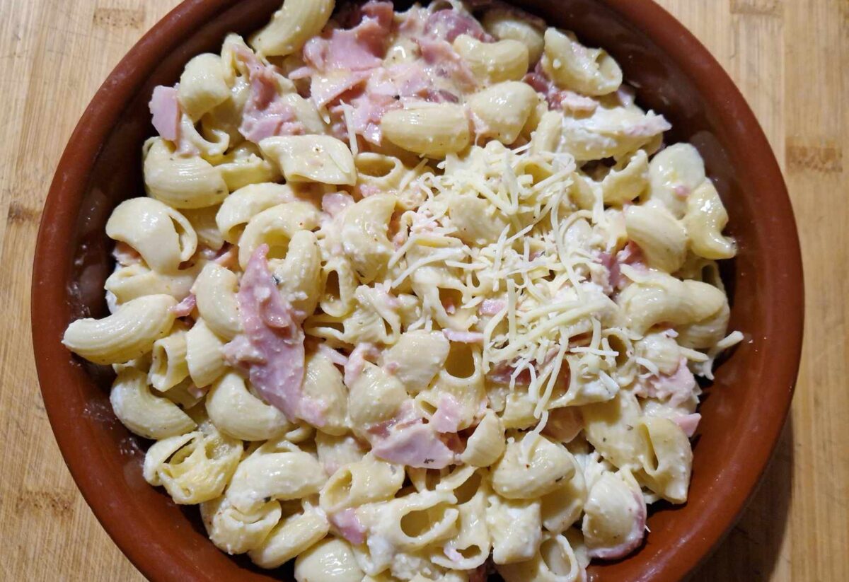 Gratin de Pâtes Jambon Fromage - Tatagateau